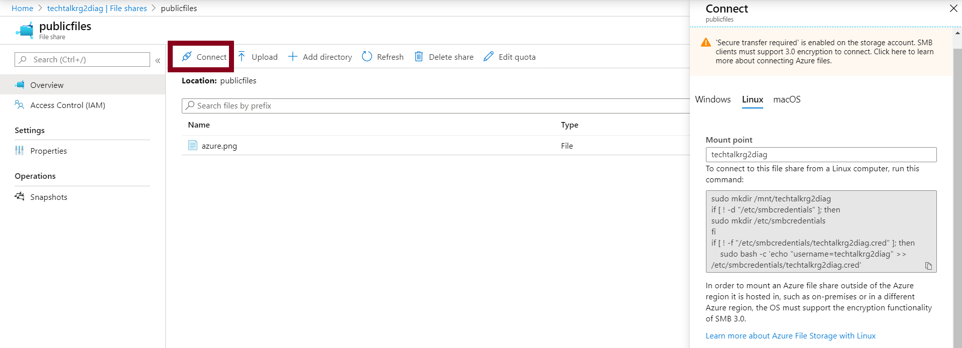 How To Add An Azure File Share To An On Premise Windows And Linux Machine
