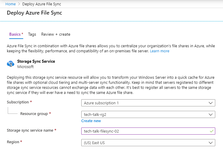 Sync On-premises File servers with Azure using the Azure file sync service
